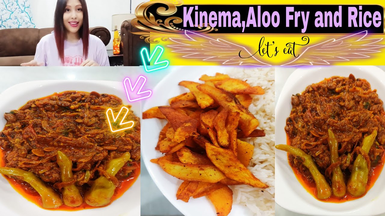 Kinema Ko Sabji/Fermented Soyabeans || Aloo Fry || Rice🍚 || Ethnic Food ...