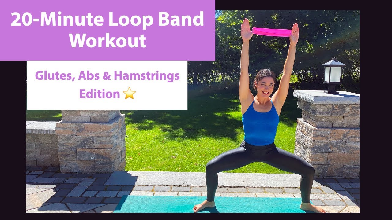 20-Minute Loop Band Workout: Glutes, Abs, and Hamstrings Edition ⭐️ ...