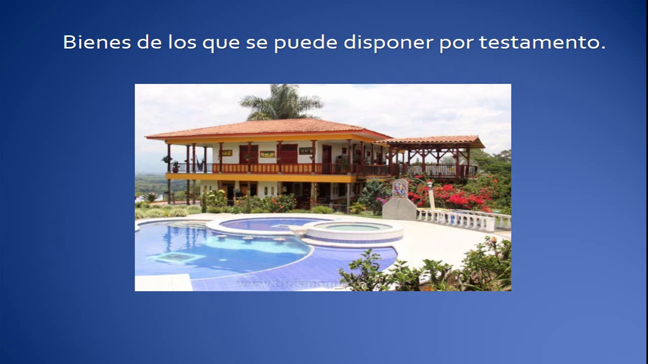 Bienes de los que se puede disponer por testamento. - YouTube