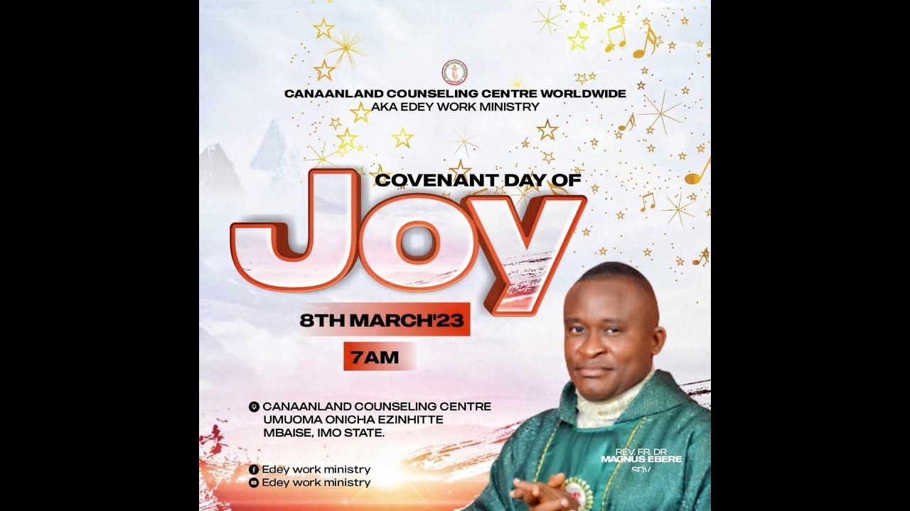 PROPHETIC HOUR OF WORSHIP FOR OUR COVENANT DAY OF JOY. WELCOME TO THE ...