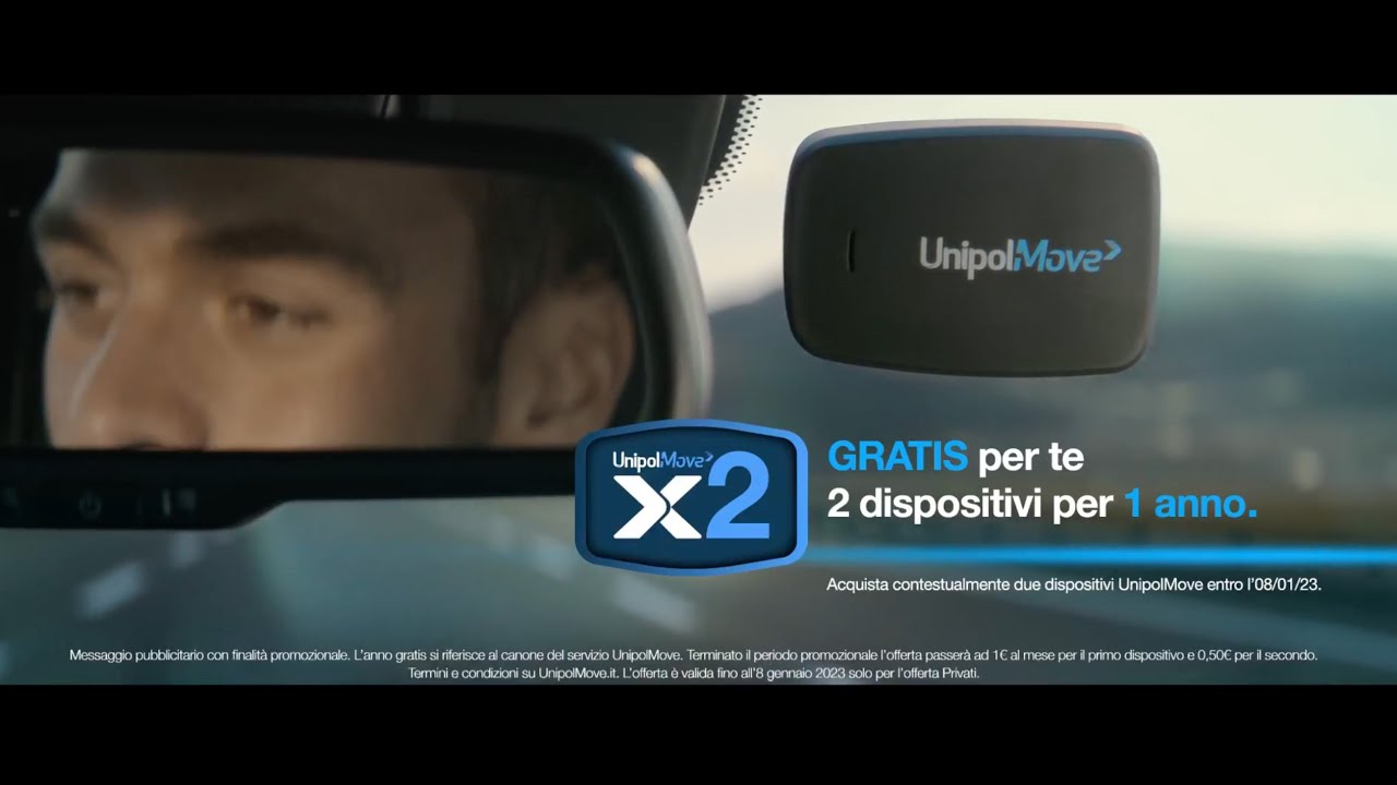 Con UnipolMove X2 gratis per te 2 dispositivi per 1 anno - YouTube