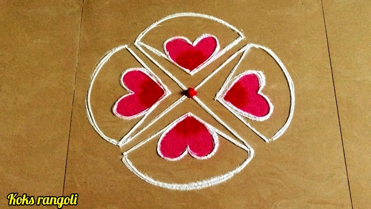 3*3 Dots daily use Rangoli Kolam🌺 Friday rangoli design🌺Easy colour ...