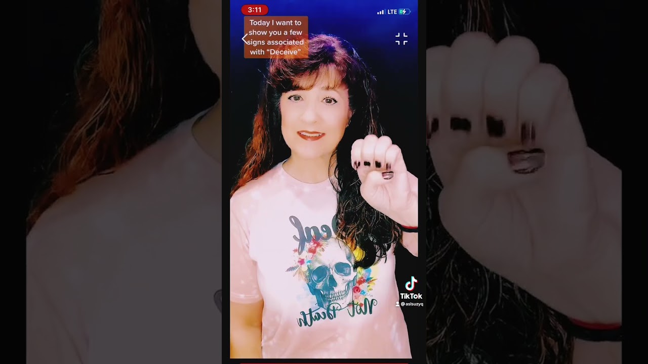 ASL Lesson - Deceive, lie, fool - YouTube