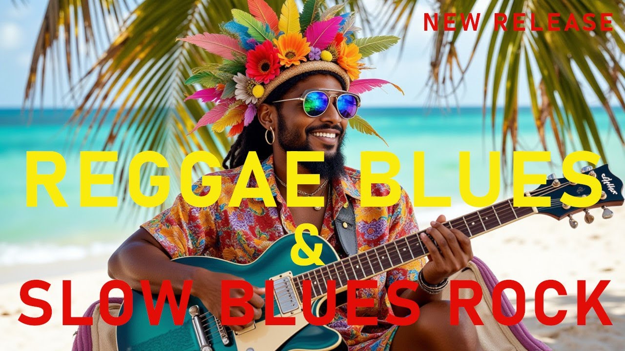 Reggae Blues Groove + Slow Blues Rock Instrumental 💖 Waves of Love and ...