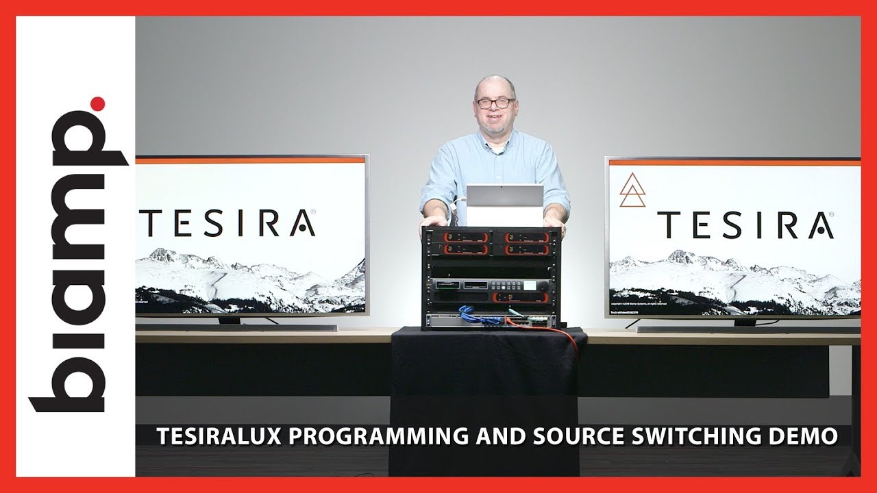 Biamp Tesira: TesiraLUX Programming and Source Switching Demo - YouTube