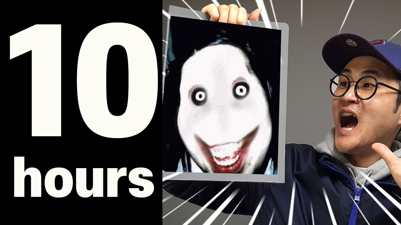 Halloween challenge! I Kept staring at Jeff the Killer's face for 10 ...