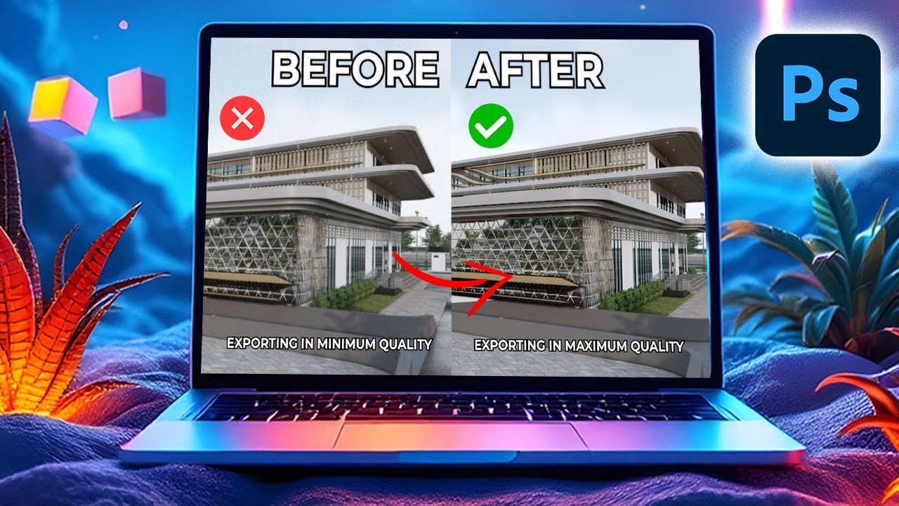 How to Export SHARP & High-Quality Images in Photoshop 2025 (PNG, JPEG ...