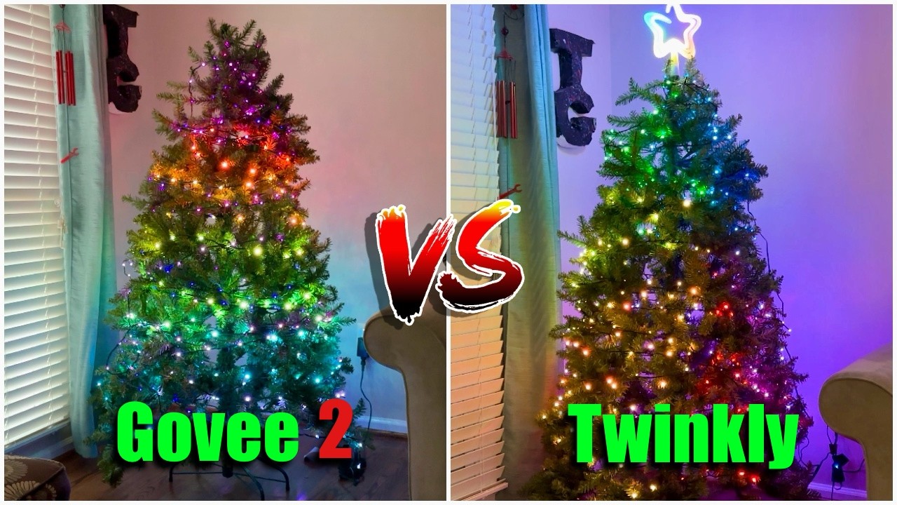 GOVEE vs. TWINKLY - Smart Christmas Tree SHOWDOWN! - YouTube