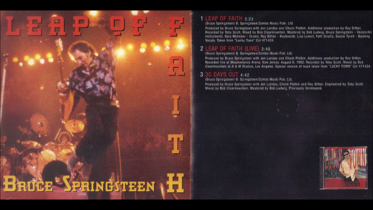 BRUCE SPRINGSTEEN - 30 Days Out (full song; HQ; '92) - YouTube