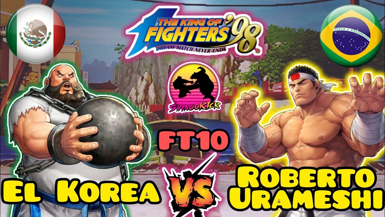 🔥KOF '98🔥🇲🇽KRU-El Korea🇲🇽🆚🇧🇷Roberto Urameshi🇧🇷 FT10 Ranked Match - YouTube