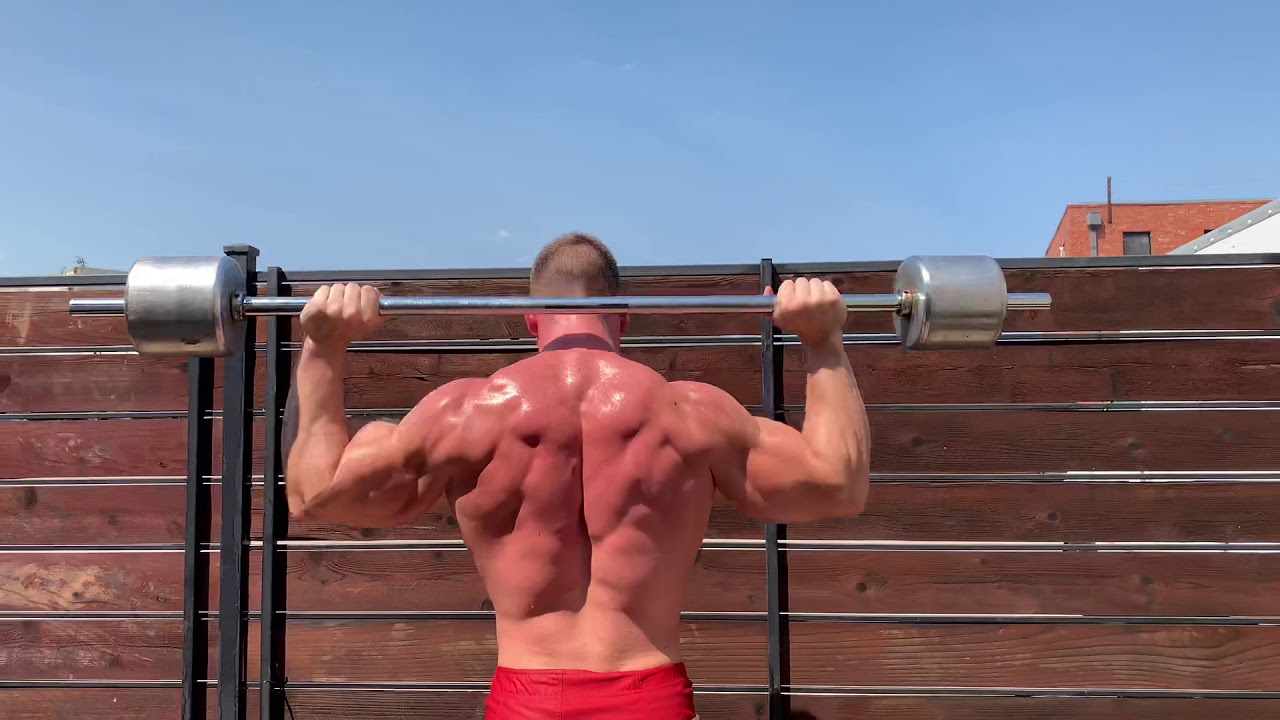 Overhead Press (behind the neck press) - YouTube