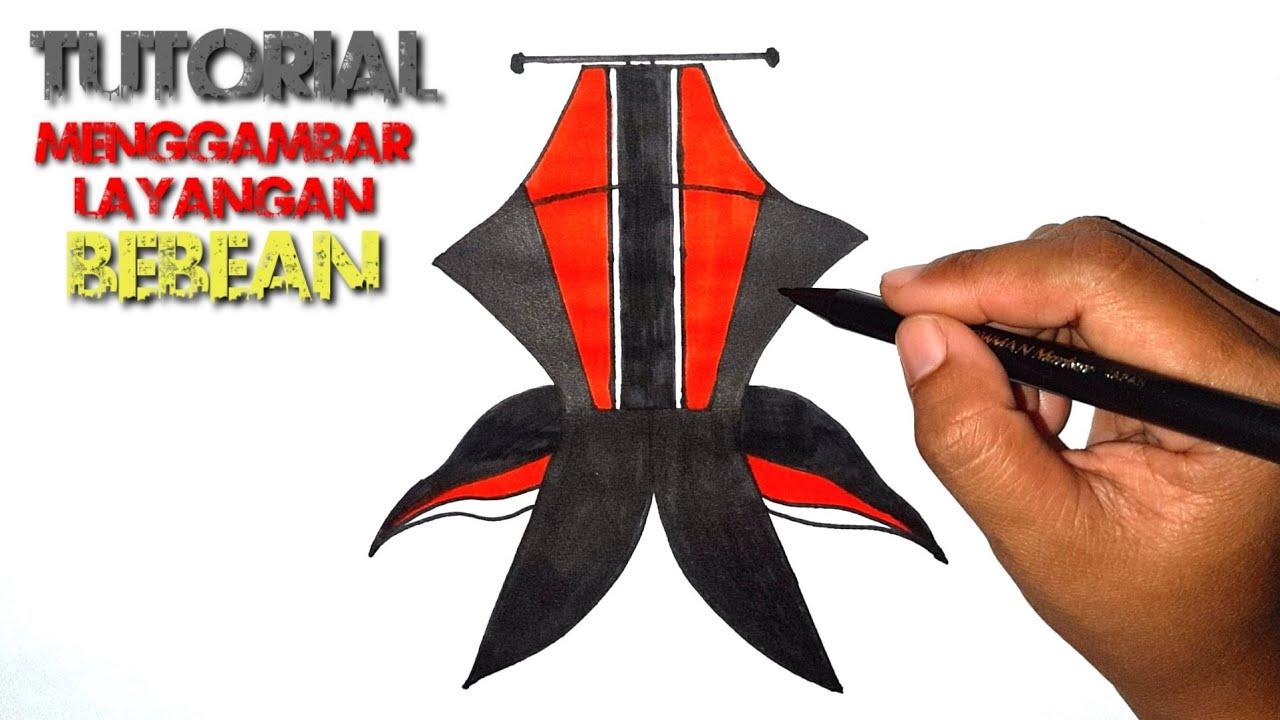 Cara Menggambar Layangan Bebean Dengan Mudah Dan Cepat - YouTube