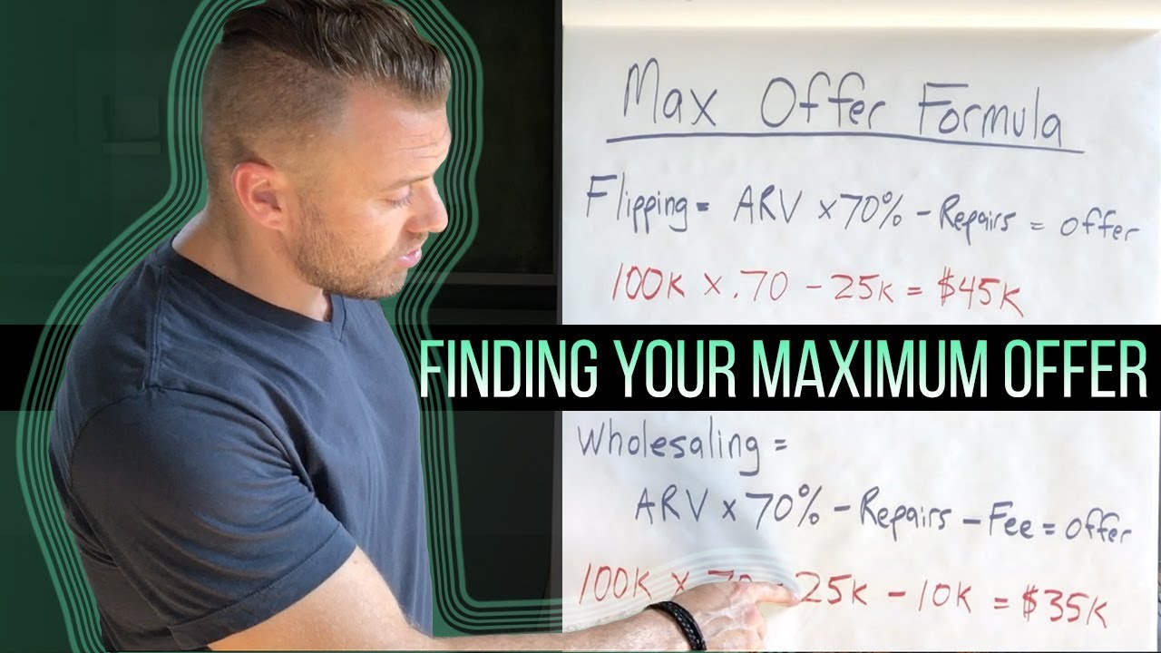 How To Find Your Maximum Allowable Offer When Flipping or Wholesaling ...