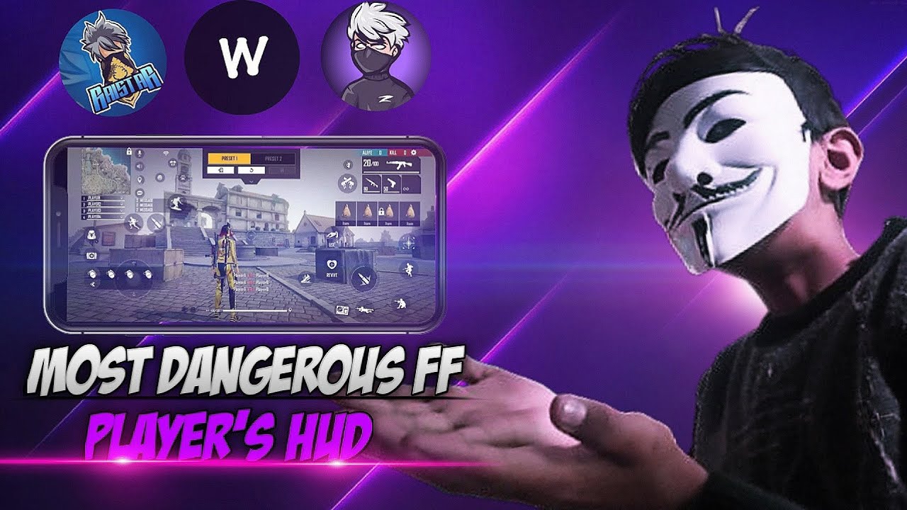 Trying *MOST DANGEROUS* FF Players HUD - YouTube