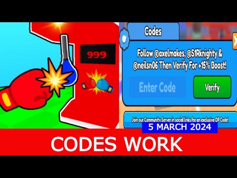 *CODES WORK* Arcade Punch Simulator ROBLOX | MARCH 5, 2024 - YouTube