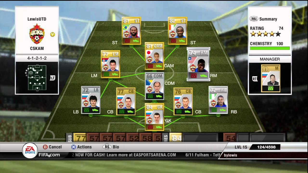 My CSKA Moscow Ultimate Team (HD) - YouTube