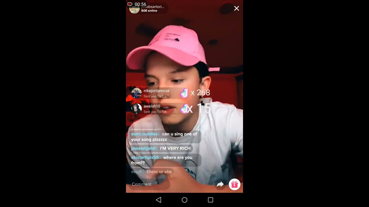 Section of Jacob Sartorius Tik Tok Live (10/05/2020) - YouTube