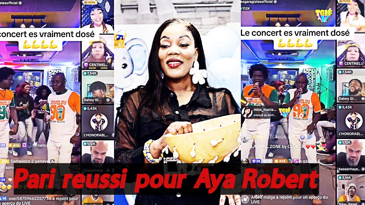 🚨🚨BRAVO À LA POUTINE AYA ROBERT POUR LE CONCERT DES GARAGISTES SUR ...