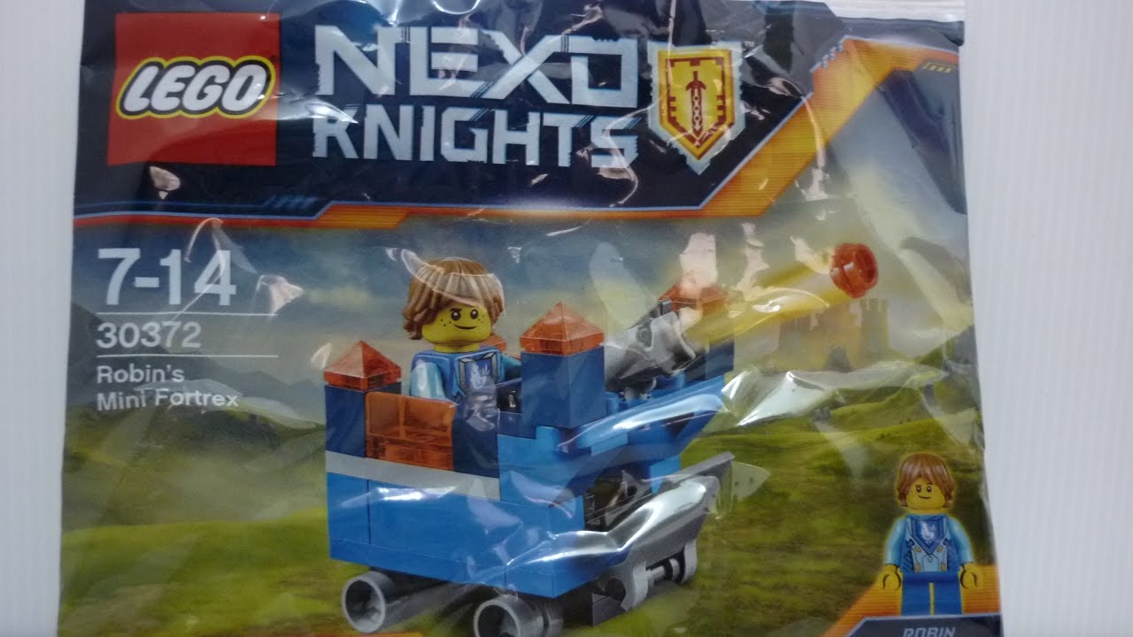 Lego Nexo Knights Robin's Mini Fotrex polybag set 30372 review - YouTube