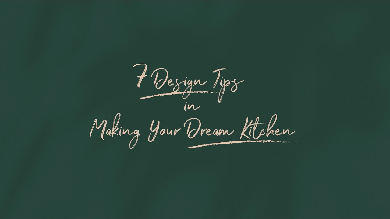 7 Design Tips to Make Your Dream Kitchen by Moss Manila | Samsung - YouTube
