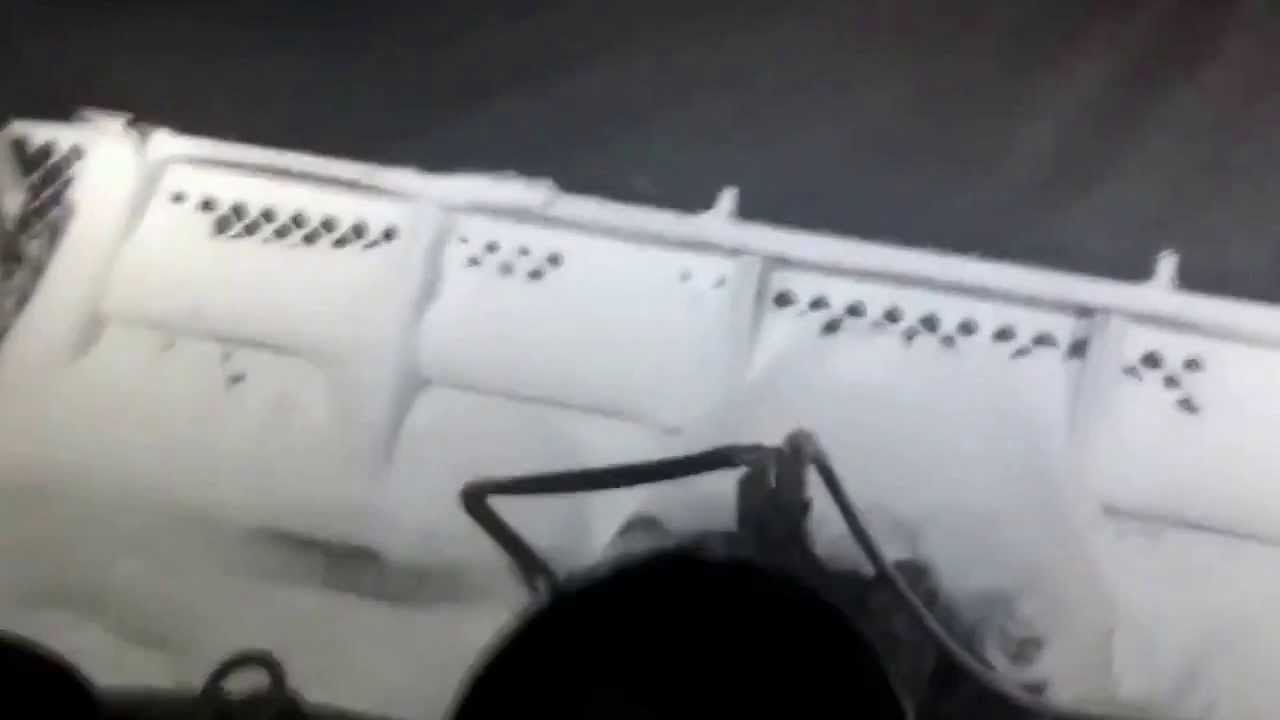 Night ride on a Piste Basher / Snow Groomer in Les Carroz, France - YouTube