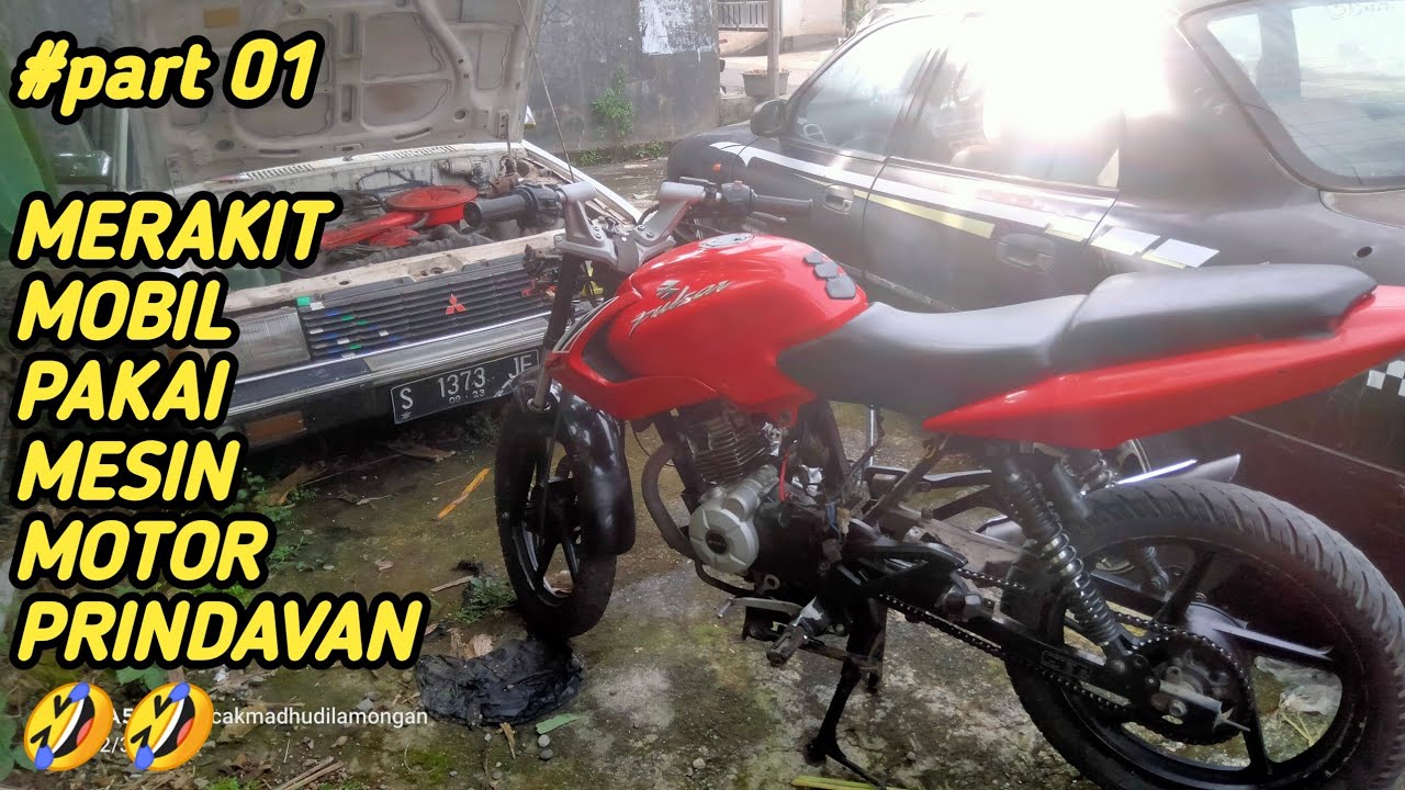 🔴MERAKIT MOBIL MESIN MOTOR PRINDAVAN 😅😅 - YouTube