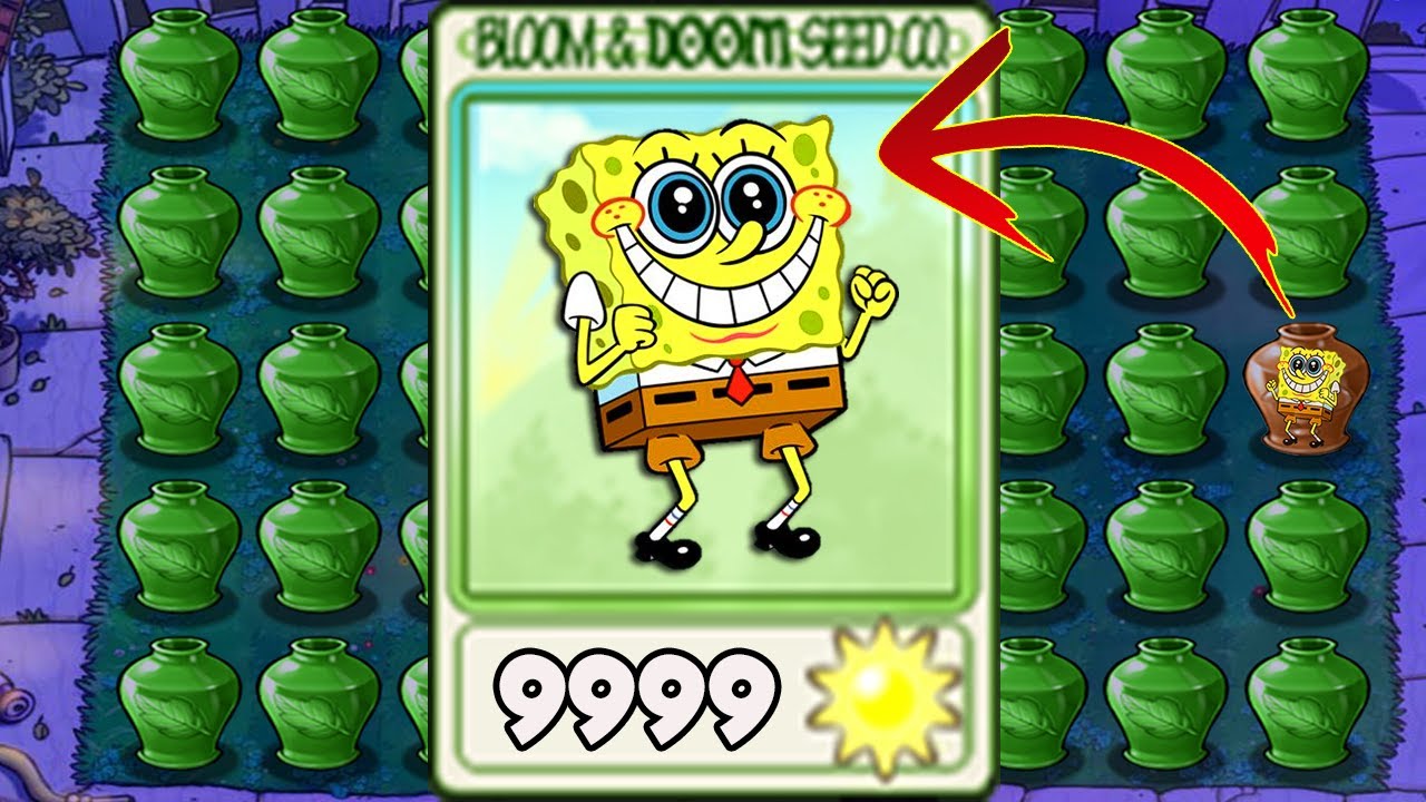 Vasebreaker Endless | 100% REPEATER Spongebob Plant - Plants vs Mod ...