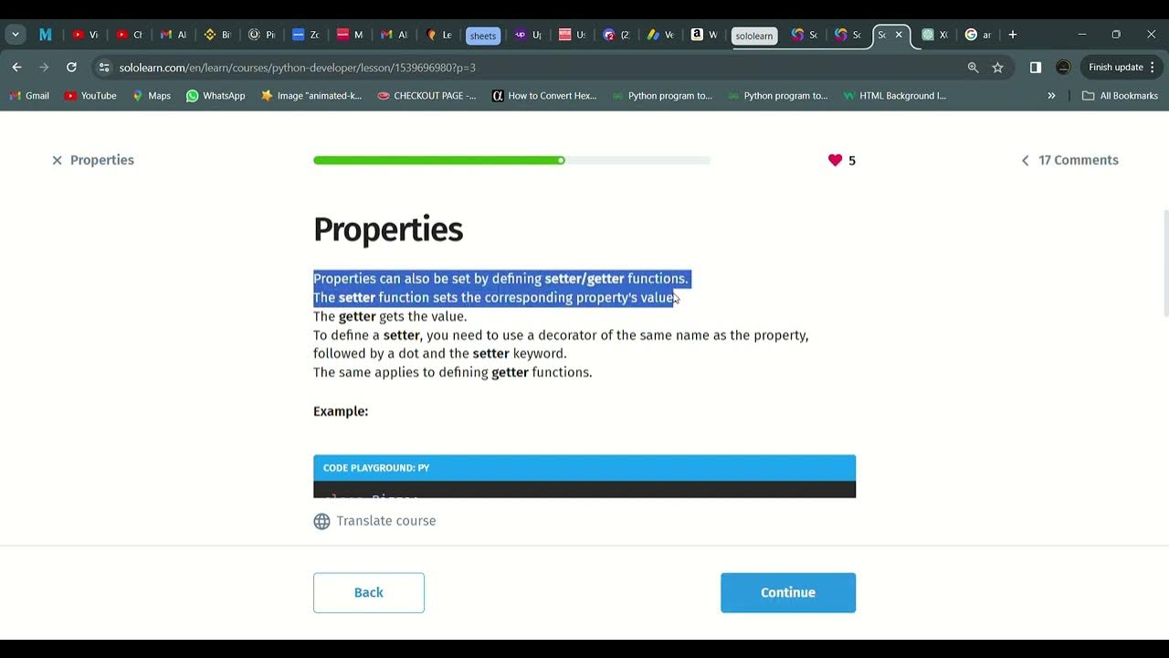 102 Properties | Python Developer | Sololearn - YouTube 102 Properties | Python Developer | Sololearn - YouTube