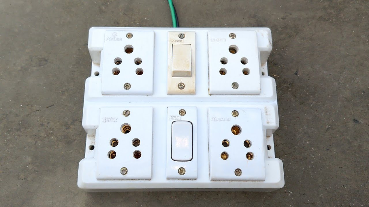 4 socket 2 switch ka connection | 4 socket 2 switch ka wiring kaise ...