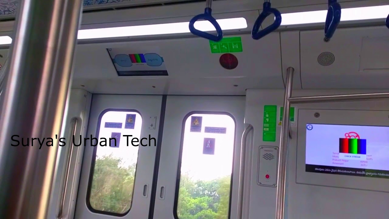 Hyderabad Metro Rail Coach Interior - YouTube