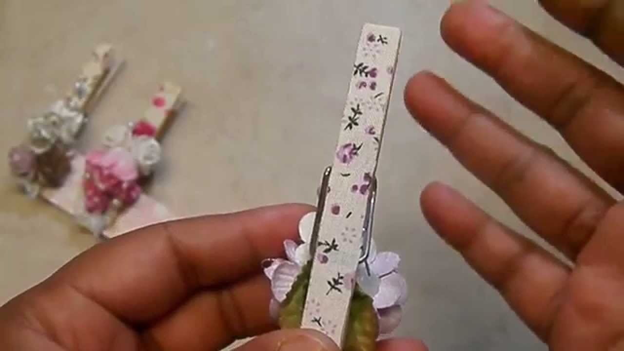 Wild Bunch - Altered Clothespins Tutorial - Tmika - YouTube