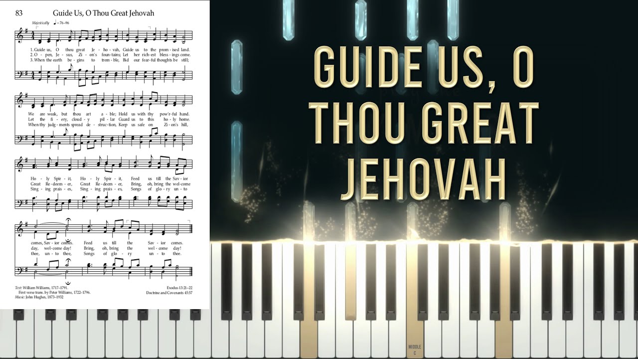 83 - Guide Us, O Thou Great Jehovah (Piano/Organ Tutorial) - YouTube