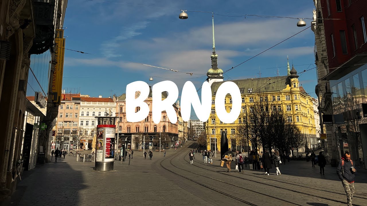 🇨🇿 WALKING HISTORIC BRNO CITY CENTER // CZECH REPUBLIC // MARCH 2025 ...