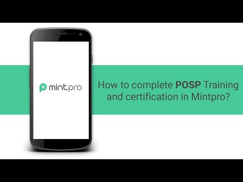 Complete POSP Training and Certification in MintPro App - YouTube