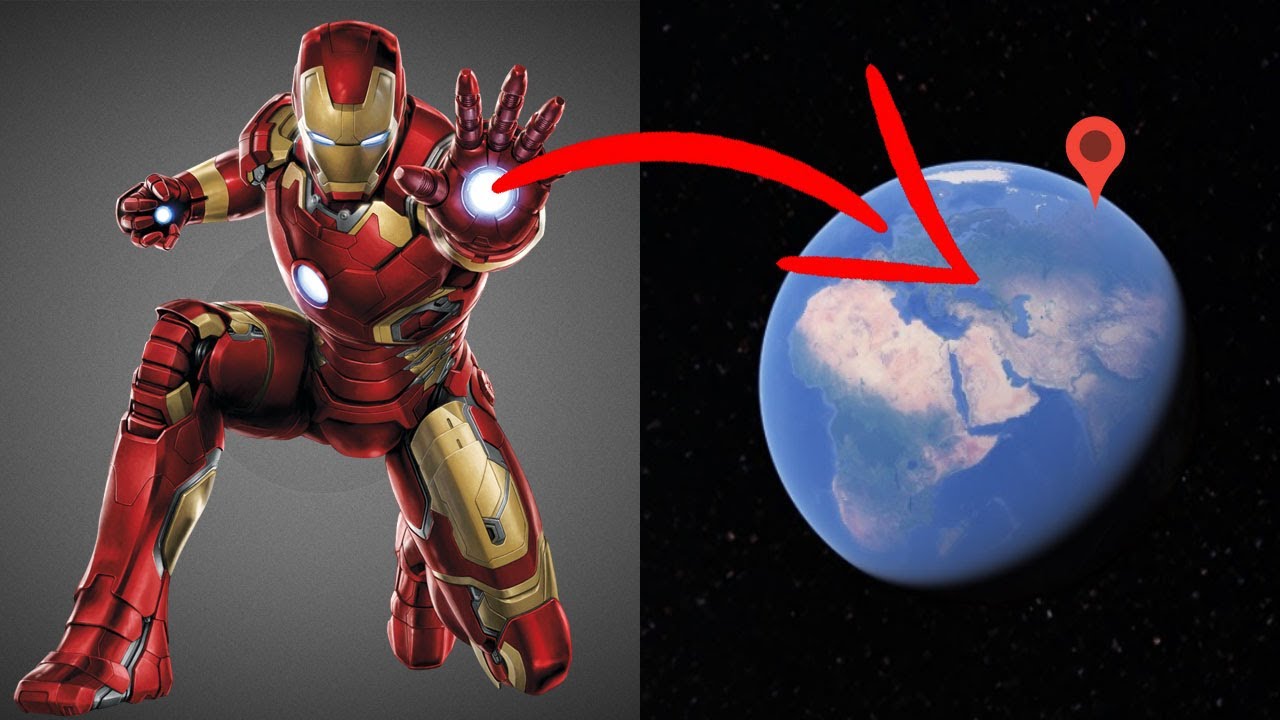 OMG! Found Iron Man on Google Earth! - YouTube