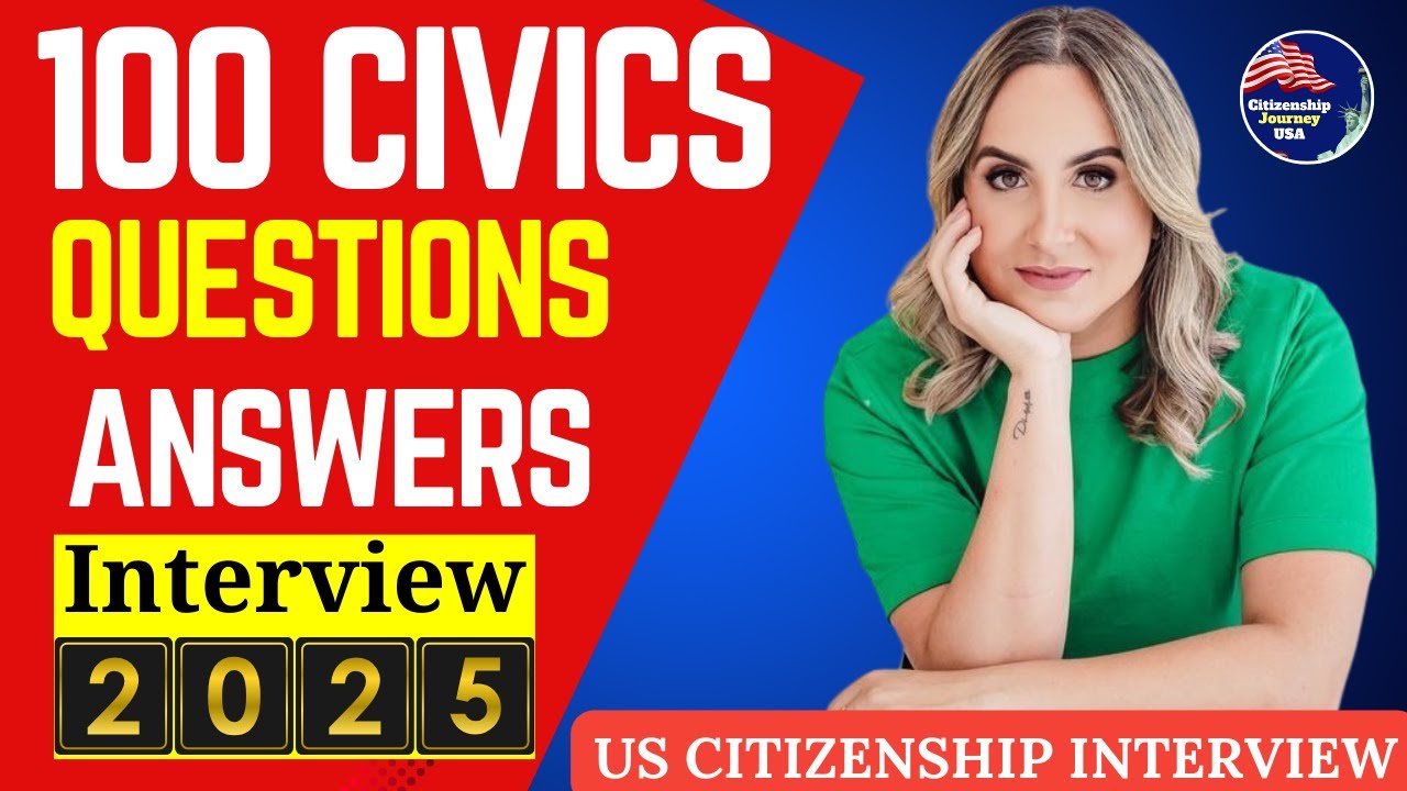 NEW U.S. Citizenship Test 2025, USCIS 100 Civics Test Questions and ...
