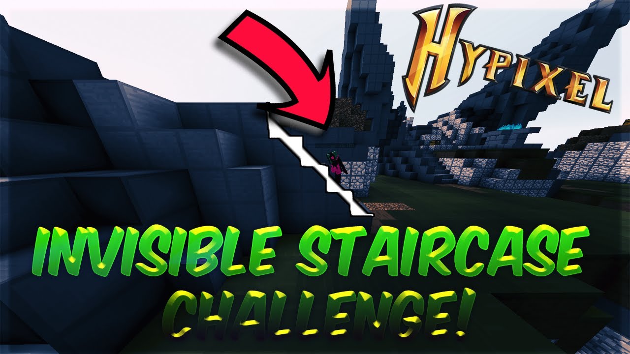 INVISIBLE STAIRCASE CHALLENGE! | BEST EDITED VIDEO YET?! | Hypixel ...