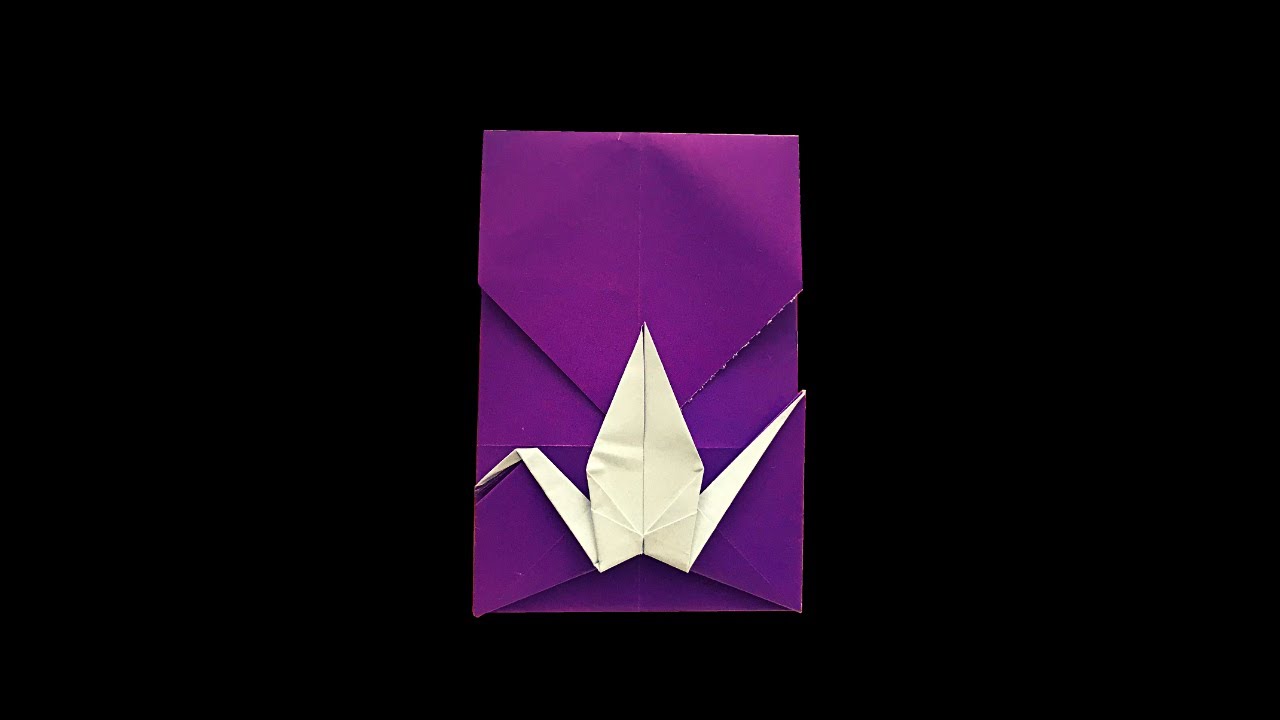 ORIGAMI CRANE ENVELOPE (traditional) - YouTube