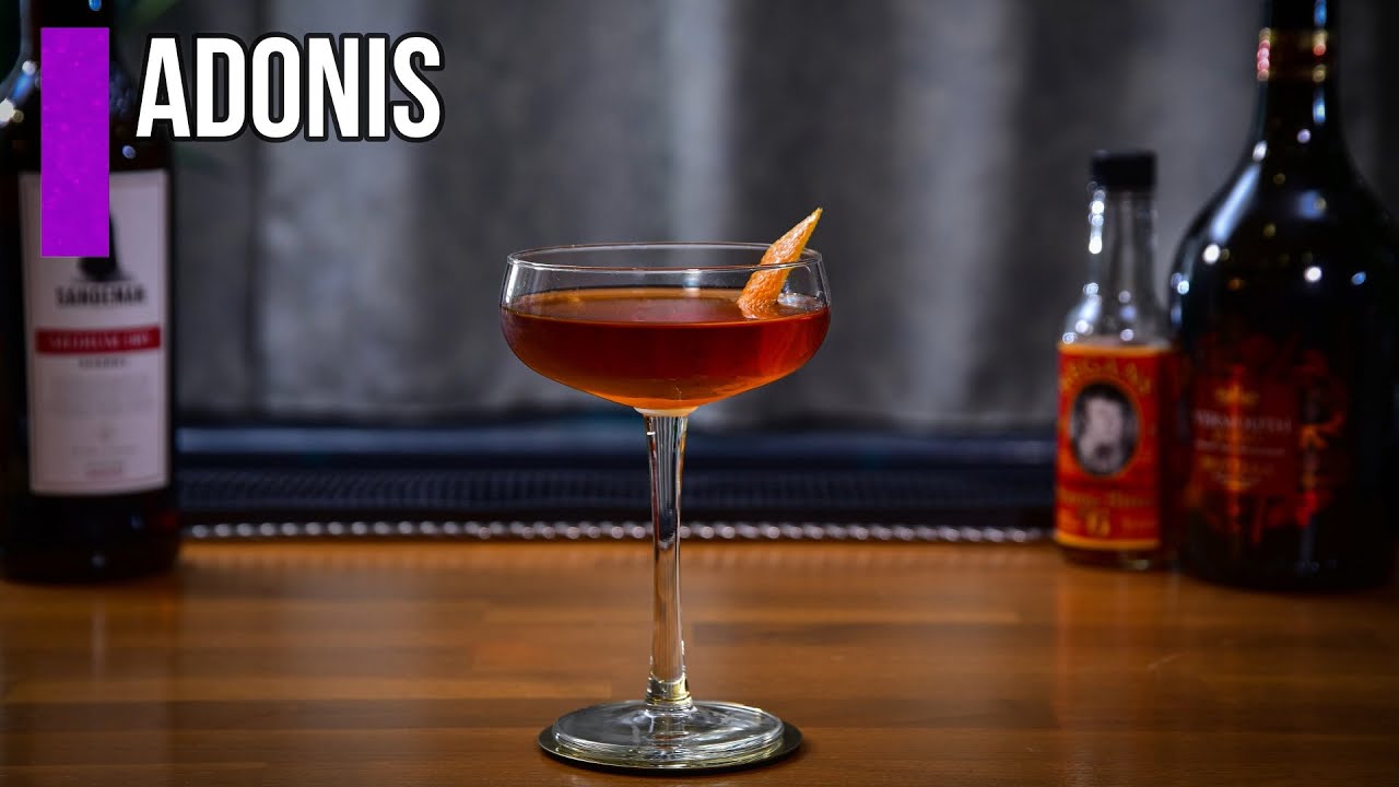 How to make Adonis cocktail - YouTube