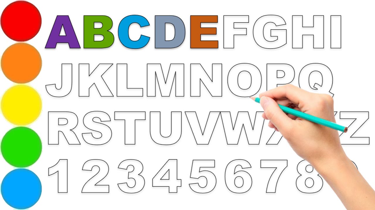 Alphabet | Learn ABCD Alphabets and Numbers Counting 123 | A to Z ...