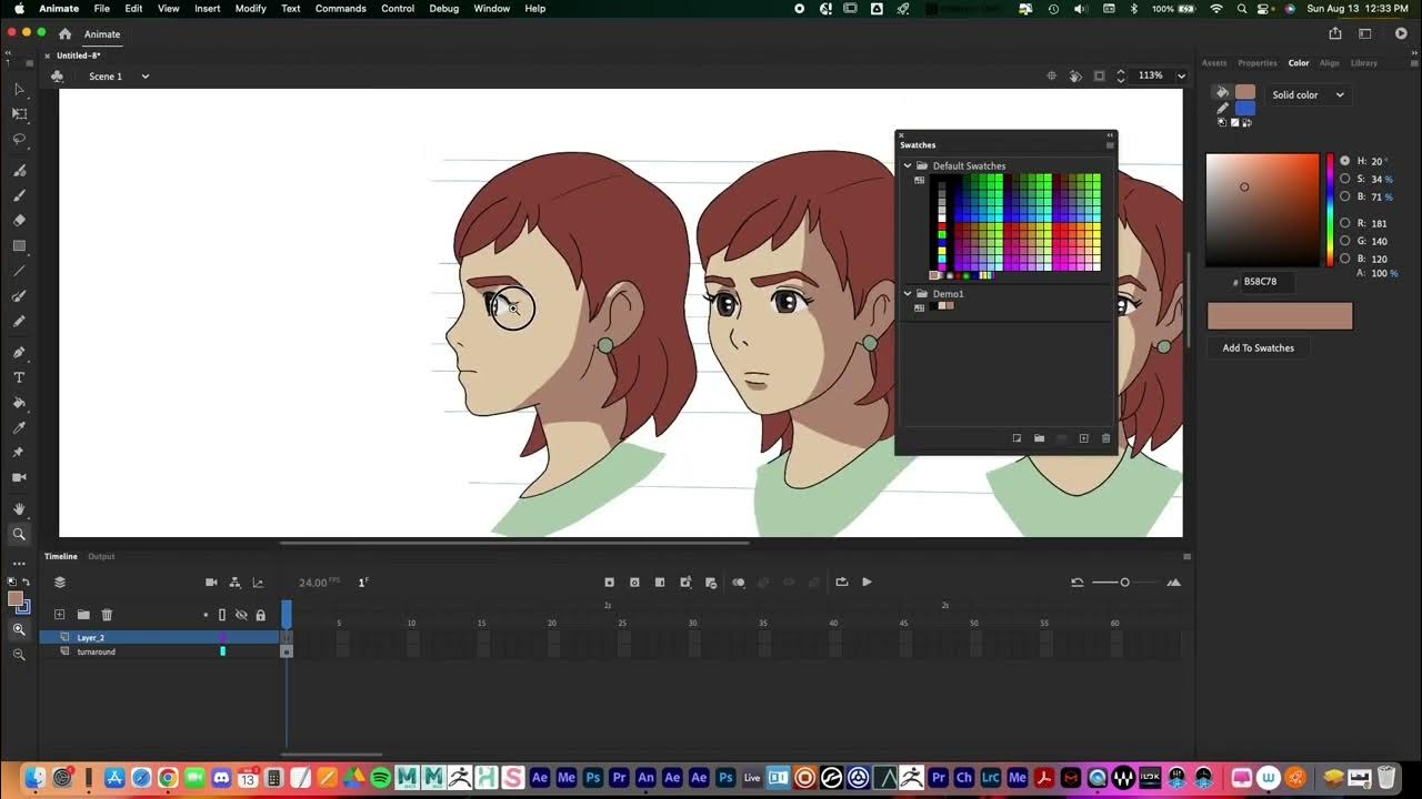 Adobe Animate: Color Swatches - YouTube