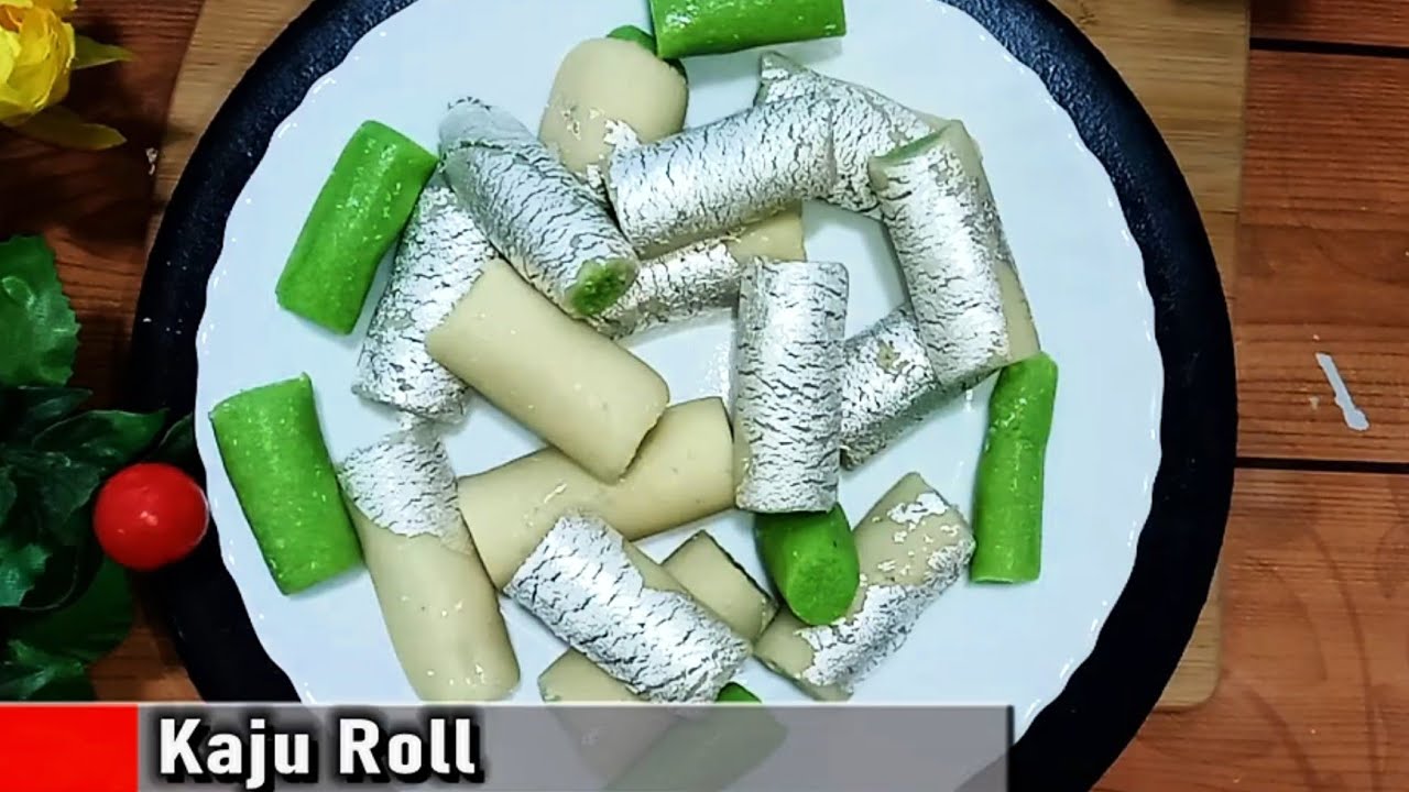 Kaju Roll recipe - Cashew Rolls - काजू रोल || Recipe For You A1 - YouTube