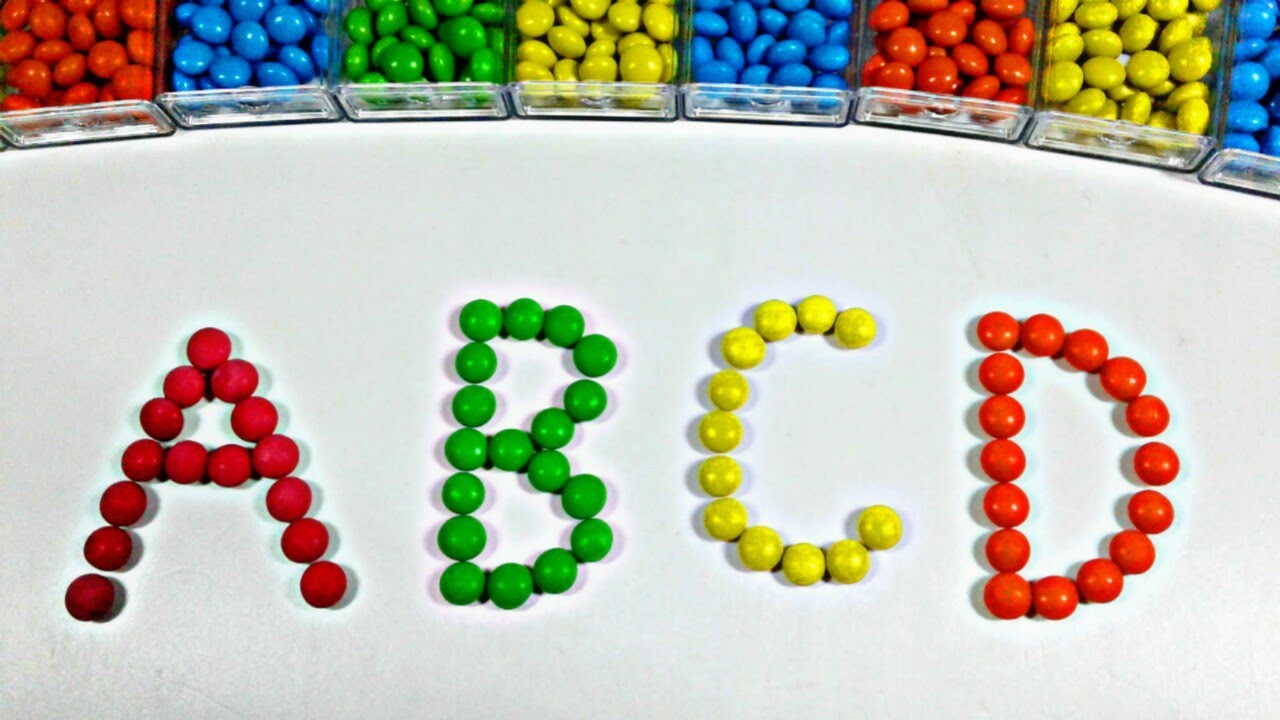 Learn English Alphabet with Chocolate - YouTube