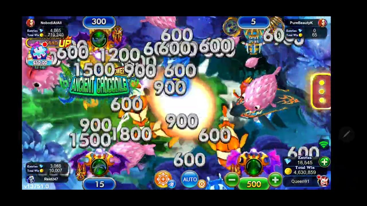 Golden Dragon fish table high bet game play with other players. Rock on ...