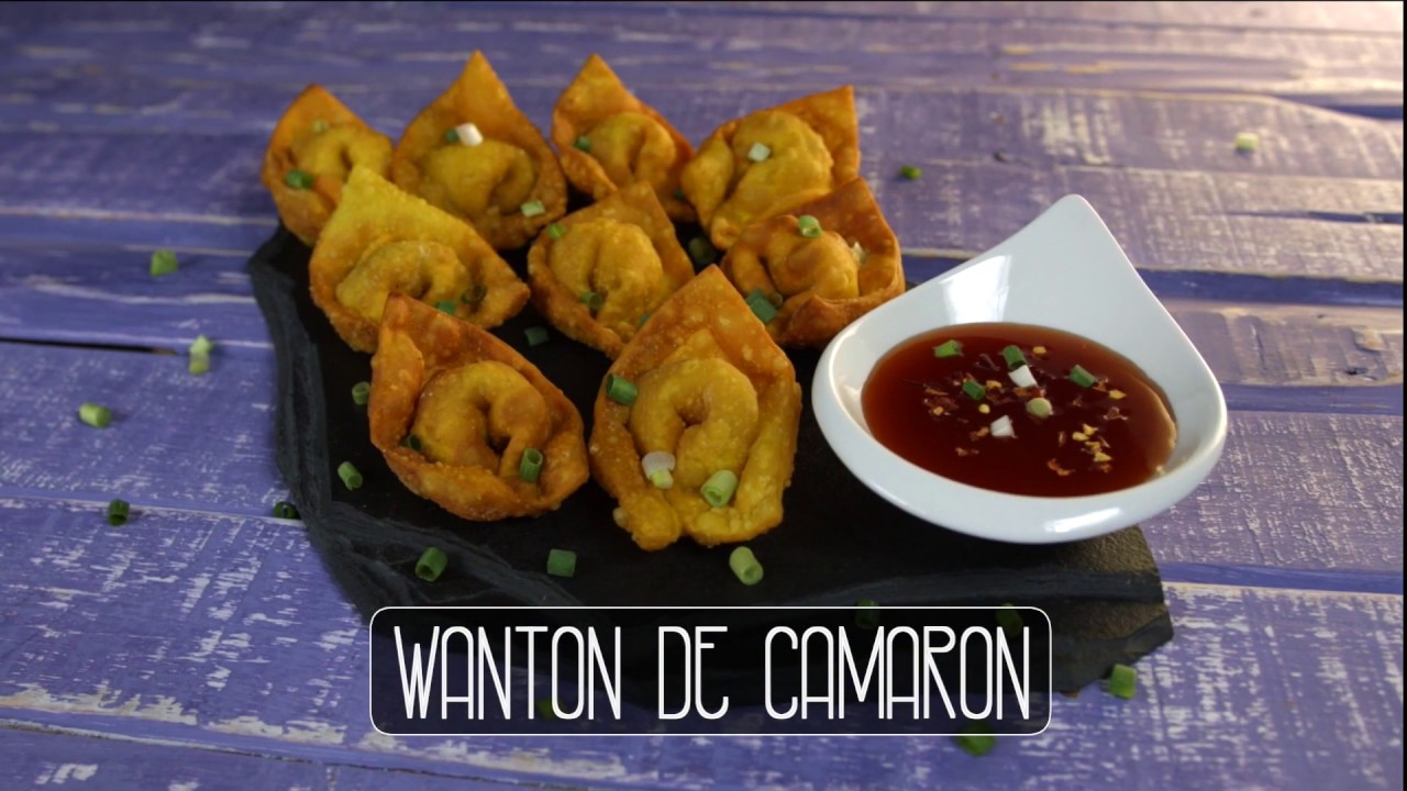 WANTON FRITO CON CAMARONES Y QUESO CREMA - Recetas Faciles - Easy ...
