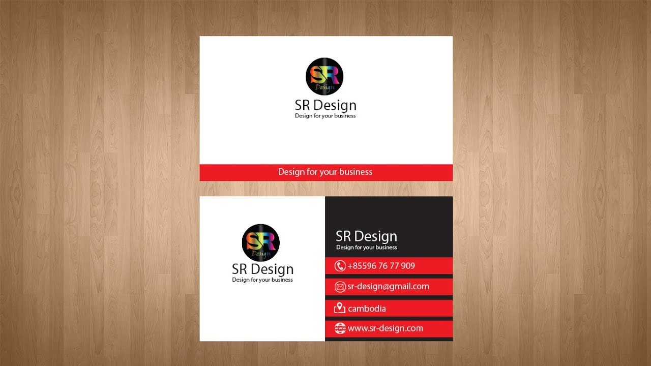 make name card in illustrator - YouTube