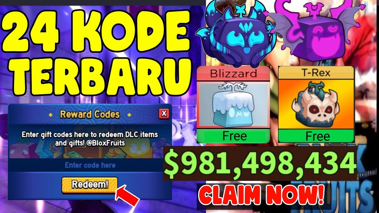 UPDATE TERBARU! 24 KODE REDEEM BLOX FRUITS TERBARU 2024 | KODE REDEEM ...