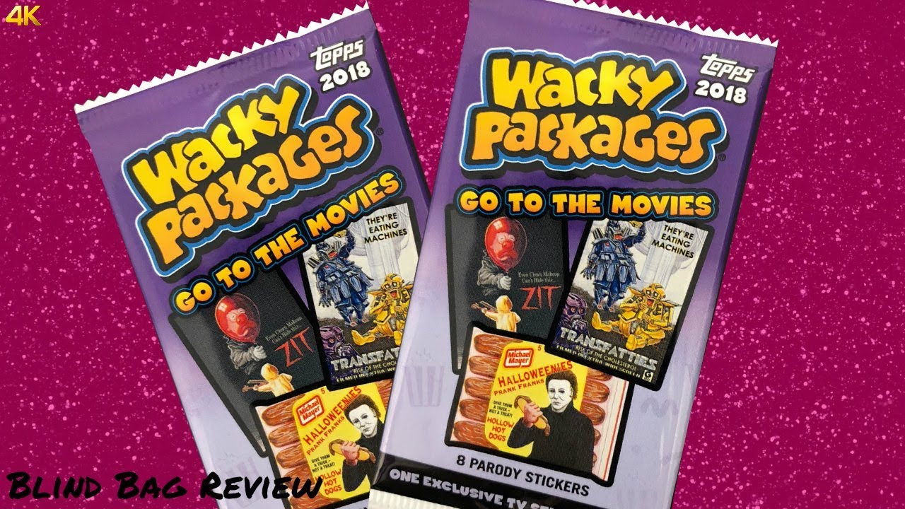 Wacky Packages Go To The Movies Parody Stickers Blind Bag Review - 4k ...