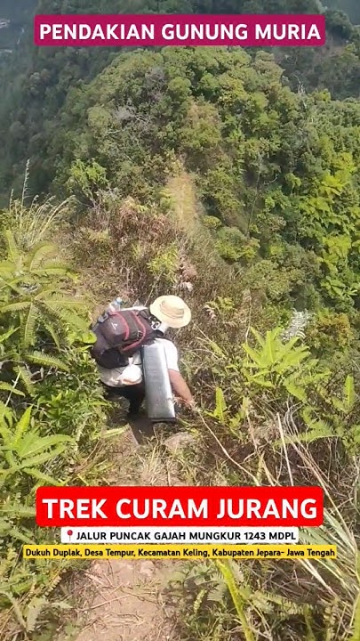 PENDAKI FOMO WAJIB KESINI VIEW TREKNYA CURAM TERJAL PAKAI TALI, GA KECEWAKAN GUNUNG MURIA - YouTube