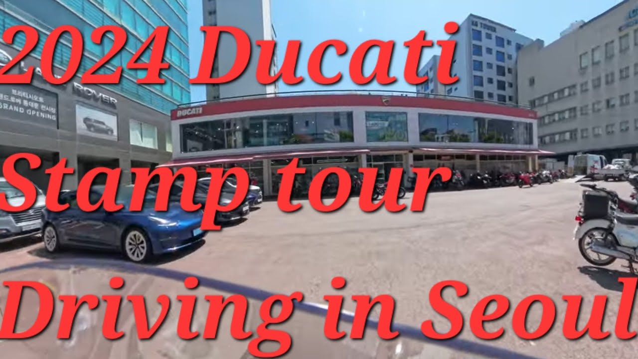 2024 DUCATI STAMP TOUR Driving in Seoul - YouTube